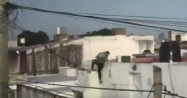 Atraparon A Un Hombre Escapando Por Los Techos Después De Robar En Capital